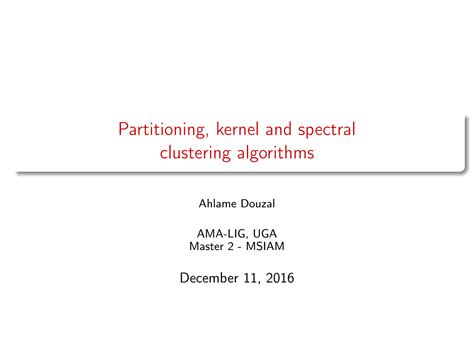Solution Partitioning Kernel Spectral Clustering Studypool