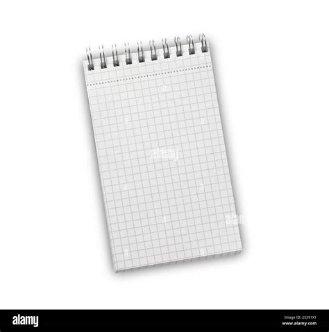 Spiral Bound Note Pad Isolated On White Background Spiral Bound Note