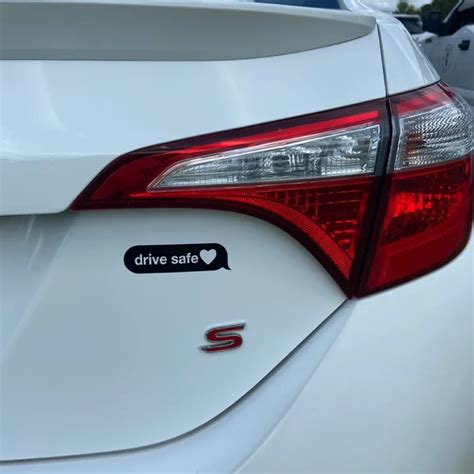 Drive Safe Text Message Vinyl Car Decal Weatherproof And Customizable