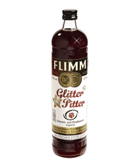 Flimm Glitter Pitter 18 Vol Likör Mit Glitzereffekt 0 7l