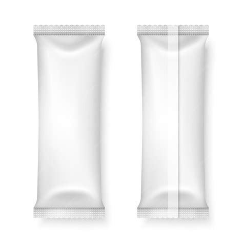 벡터 3d 현실적인 빈 흰색 포장 아이콘 세트 근접 촬영 흰색 절연 커피 차 소금 설탕 향신료 초콜릿 캔디 래퍼 향 주머니 이랑 평면도에 대 한 포장의 디자인 서식 파일