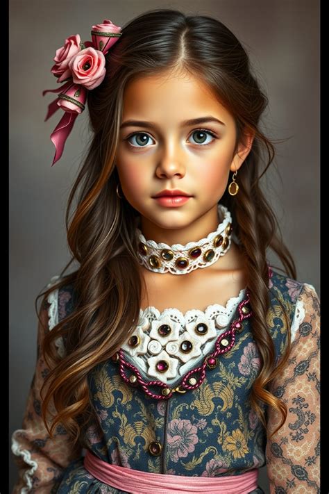 A Busty Young Girl With A Cut Image Created By Cédric Tensor Art