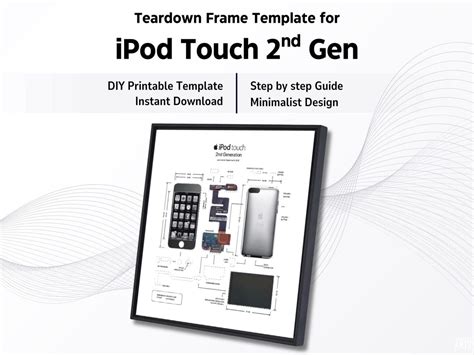 Ipod Touch 2nd Gen Teardown Template Diy Disassembly Art Digital