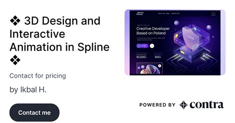 3d Design And Interactive Animation In Spline By Ikbal H