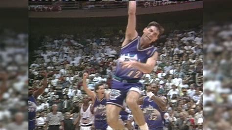 John Stockton Sends The Utah Jazz To The Nba Finals Youtube
