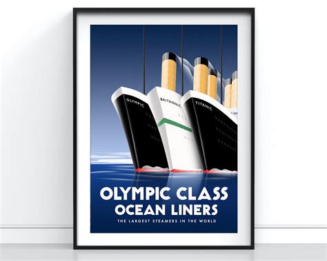 Olympic Class Titanic Poster Etsy