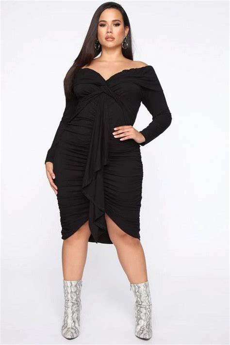 Платья больших размеров американского бренда Fashion Nova осень 2020 Платья больших размеров