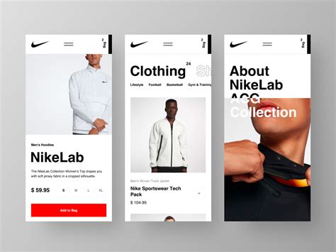 Nike Website Mobile By Alexandr Kotelevets On Dribbble