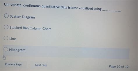 Solved Uni Variate Continuous Quantitative Data Is Best