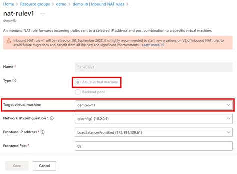 인바운드 nat 규칙 버전 1에서 버전 2로 마이그레이션 microsoft learn