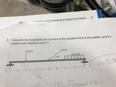 Solved 57 Ladted Three Resultants Of Coplanar Force Systems