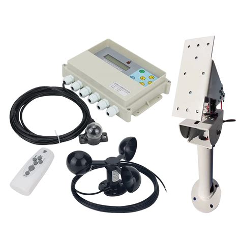 Dual Axis Solar Tracker Controller With Remote Control Wind Speed