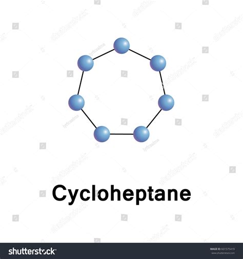 Cycloheptane Cycloalkane Molecular Formula C7h14 Used Stock Vector Royalty Free 601575419