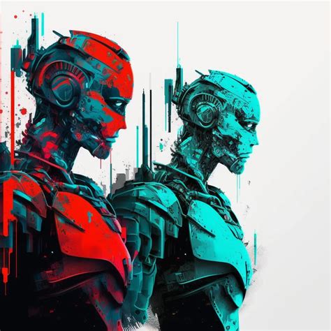 Prompt Robots And Humans Tech Ad Design Cyberpunk Download Script For Ai Prompti Ai