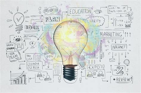 Premium Photo Creative Business Sketch