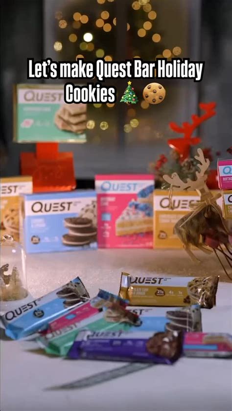 holiday quest bar cookies make some 👩‍🍳🧑‍🍳👨‍🍳 👉 preheat oven to 350°f