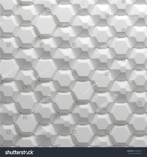 Hexagonal Parametric Pattern 3d Illustration Stock Illustration