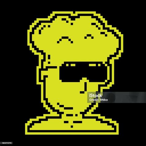 픽셀 실루엣 아이콘 3d 게임 안경을 쓴 십대 소년 가상 현실 안경 단순 검은색과 노란색 벡터 분리 가상현실 시뮬레이터에 대한 스톡 벡터 아트 및 기타 이미지 Istock