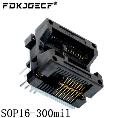 Sop16 To Dip8 Wide Body Seat Wide 150mil 200mil 208mil 300mil Programmer Sop8 Adapter Socket For