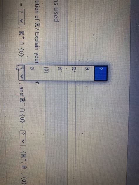 Solved Let R Be The Set Of All Real Numbers Is R R 0 Chegg Com