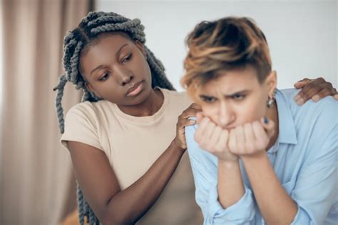 Premium Photo Unhappy Same Sex Couple Having An Argument And Looking Unhappy