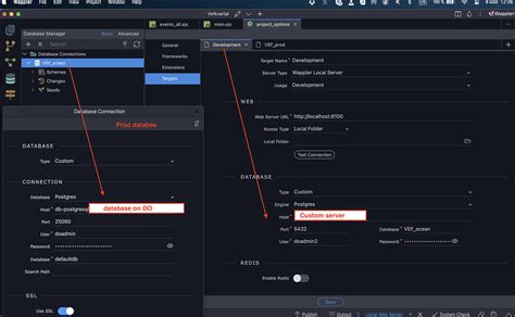 need clarity with two databases for development and production need help wappler community