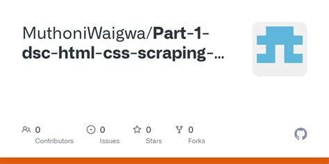 Github Muthoniwaigwapart 1 Dsc Html Css Scraping Intro V2 1