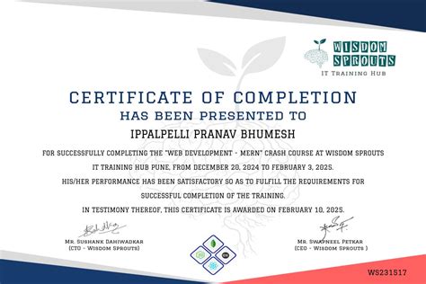 Mern Webdevelopment Internship Mongodb Expressjs Reactjs Nodejs Pranav Ippalpelli