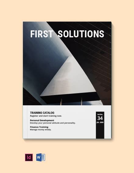 Sample Training Catalog Template Indesign Word Pdf