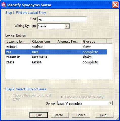 Lexical Relations Fieldworks