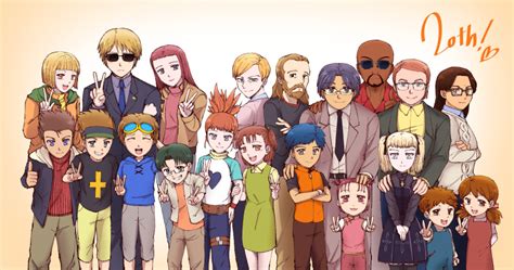 Safebooru 6boys 6girls Absurdres Ai Digimon Aishuwarya Rai