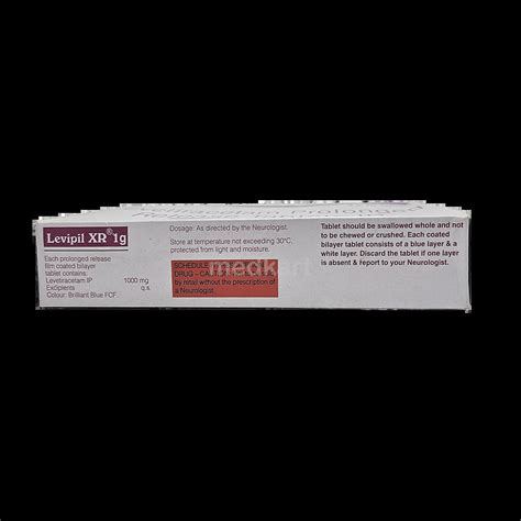 Levipil Xr 1gm Tablet 10s Price Uses Side Effects And Substitutes