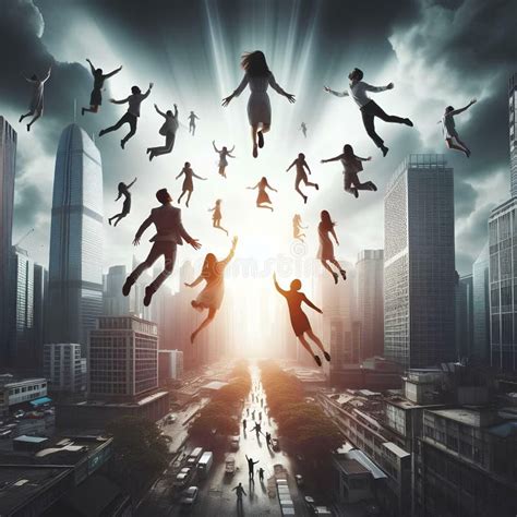 Artistic Illustration Of The Apocalyptic Rapture Stock Illustration
