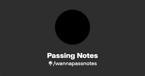 Passing Notes Linktree