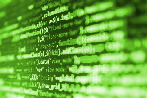 Software Developer Workspace Screen Stock Image Image Of Data