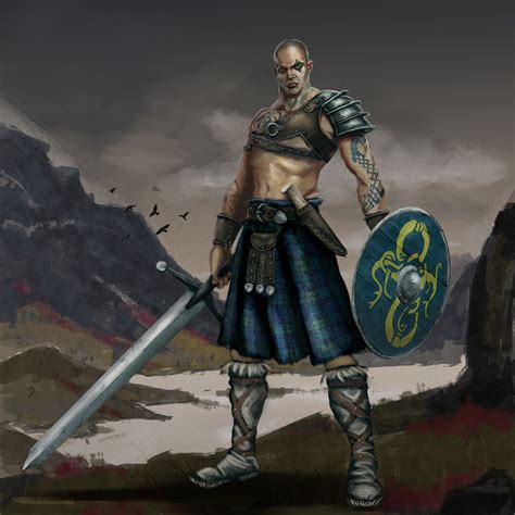 Scottish Highlander Warrior