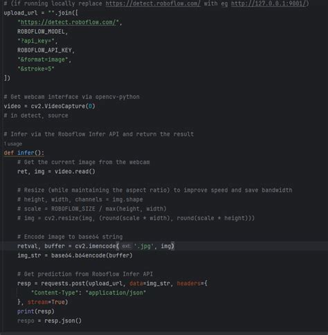 JSONDecodeError When Trying To Use Roboflow Model With Webcam