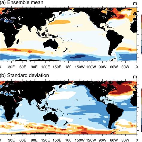 Multimodel A Ensemble Mean And B Spread One Standard Deviation Of Download Scientific