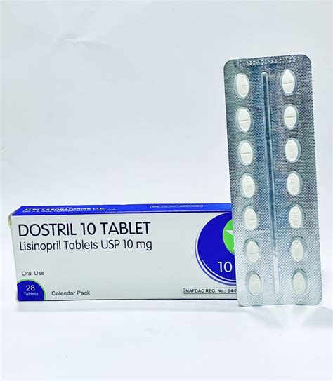 Dostril Lisinopril 10mg Tablet X28 Medecify