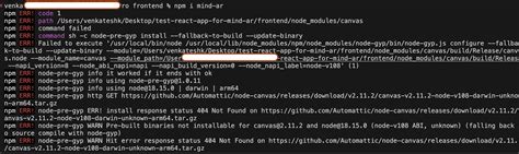 Reactjs Cant Install Npm Package Getting Weird Error Stack Overflow