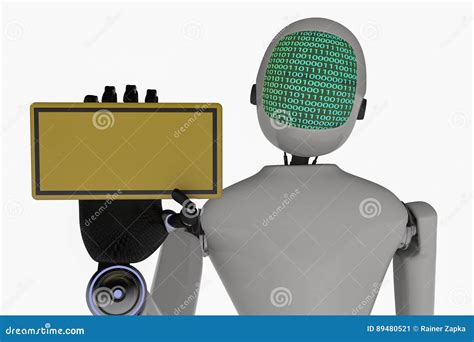 A Modern Robot Stock Illustration Illustration Of Office 89480521