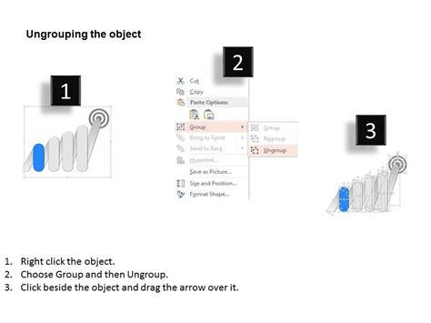 gh four staged sequential target bar graph powerpoint template powerpoint presentation sample