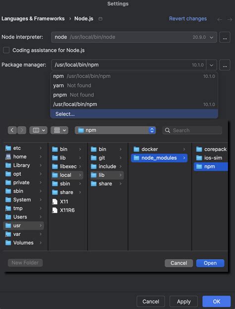 Npm、pnpm 和 Yarn Intellij Idea 文档