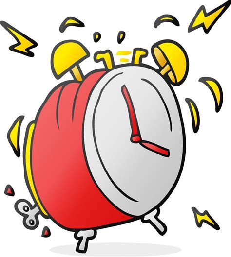 Cartoon Ringing Alarm Clock 12292331 Vector Art At Vecteezy