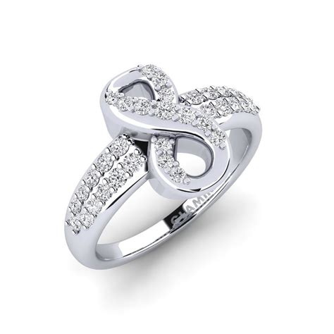 Shop Now 0 09 Carat Round Cut 950 Platinum Diamond Glamira Pinky Ring Badelove Za