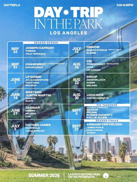 🚨breaking Day Trip In The Park Reveals 2026 Summer Season Lineup As