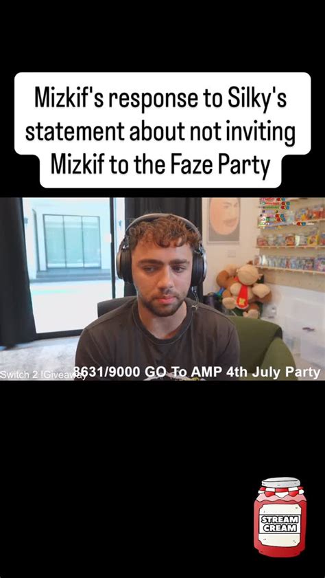 Mizkifs Twitch Streamers Reactions