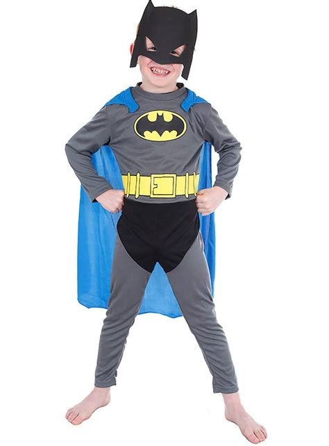 Boys Classic Batman Costume Black And Grey Batman Costume For Boys