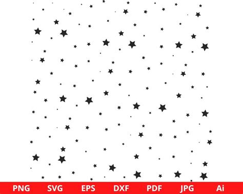 Stars Pattern Svg Star Sparkle Svg Stars Template Svg Star Svg
