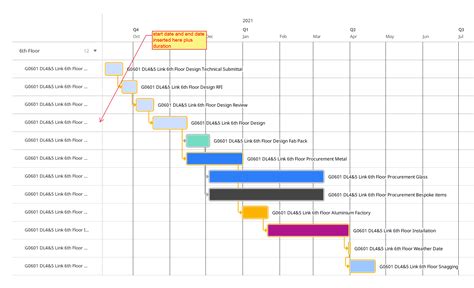 gantt chart start date end date display airtable community